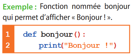 Programmer en Python - Écrire une fonction